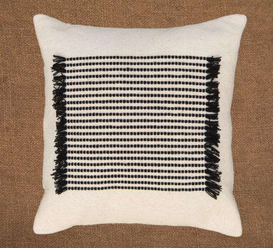 Hand woven scatter cushion cover 60 x 60cm - Central Square Pattern ...